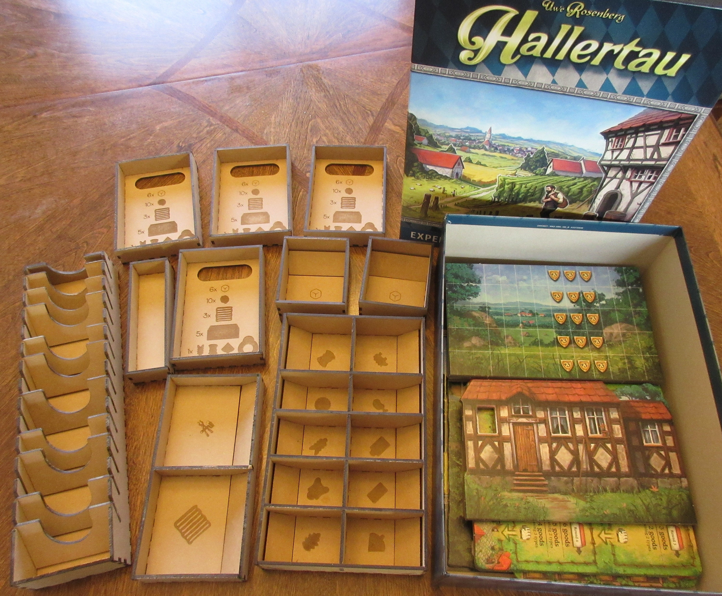 Hallertau Laser Cut Insert Organizer for Hallertau Board Game - Etsy