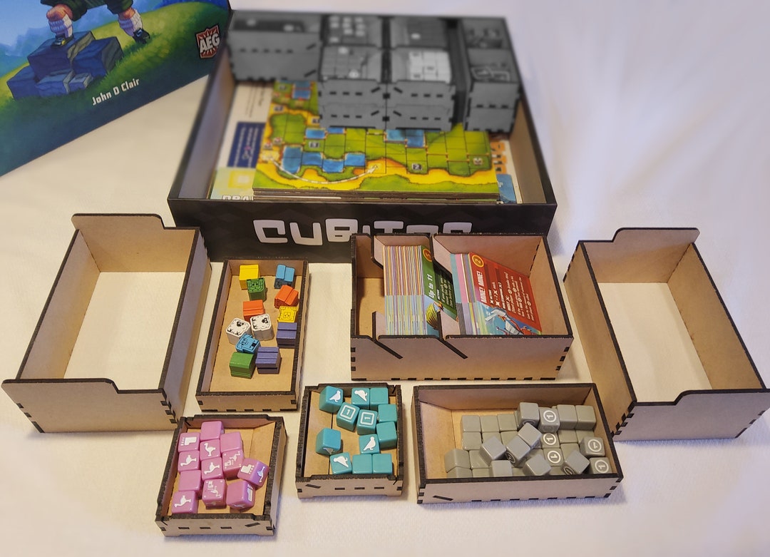 Cubitos Expansion Fowl Play Insert Organizer for Board Game, Laser Cut ...