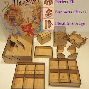 Flamecraft Laser Cut Insert Organizer for Board Game - Etsy