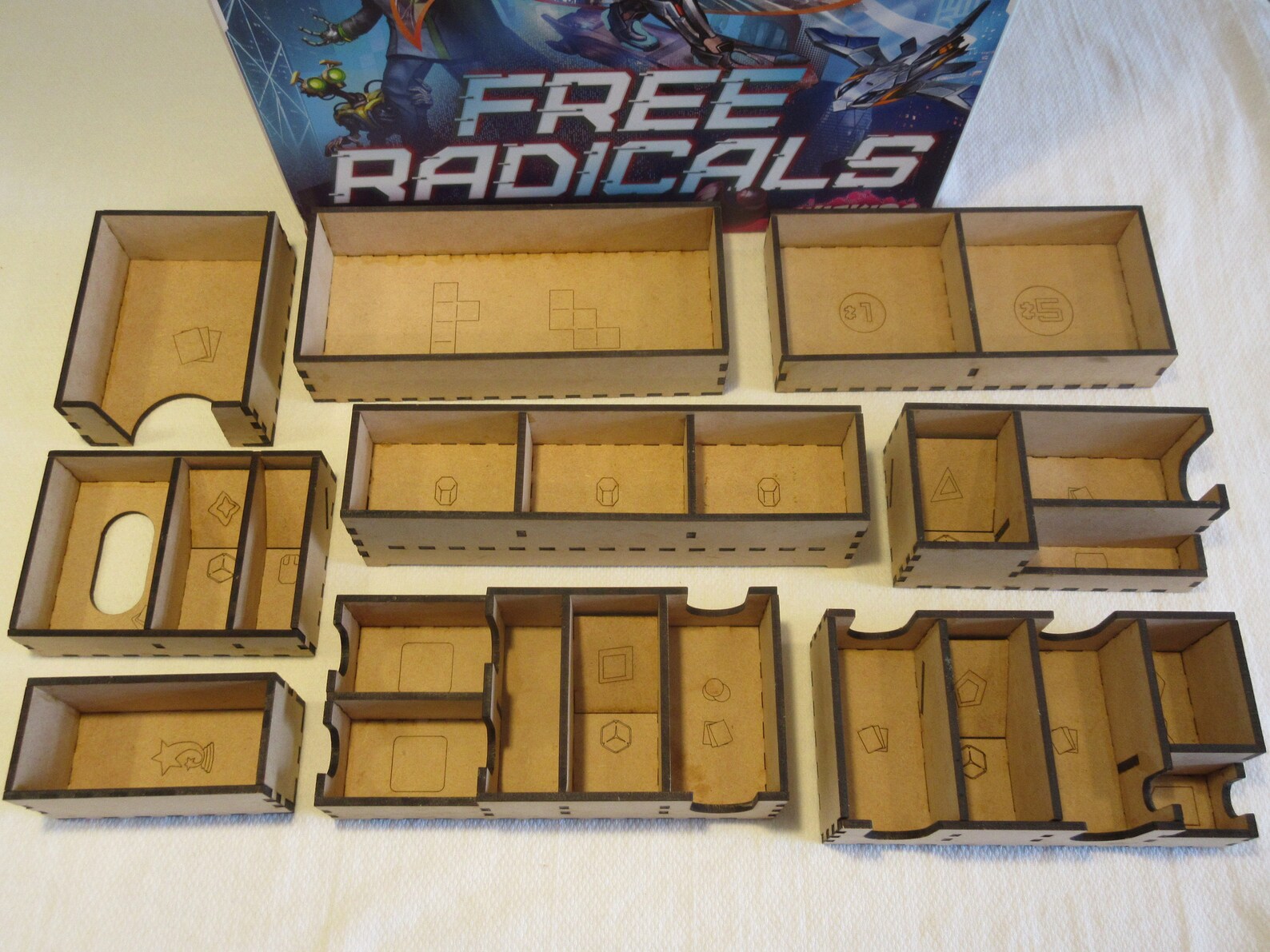 Free Radicals Laser Cut Insert Organizer for Board Game - Etsy