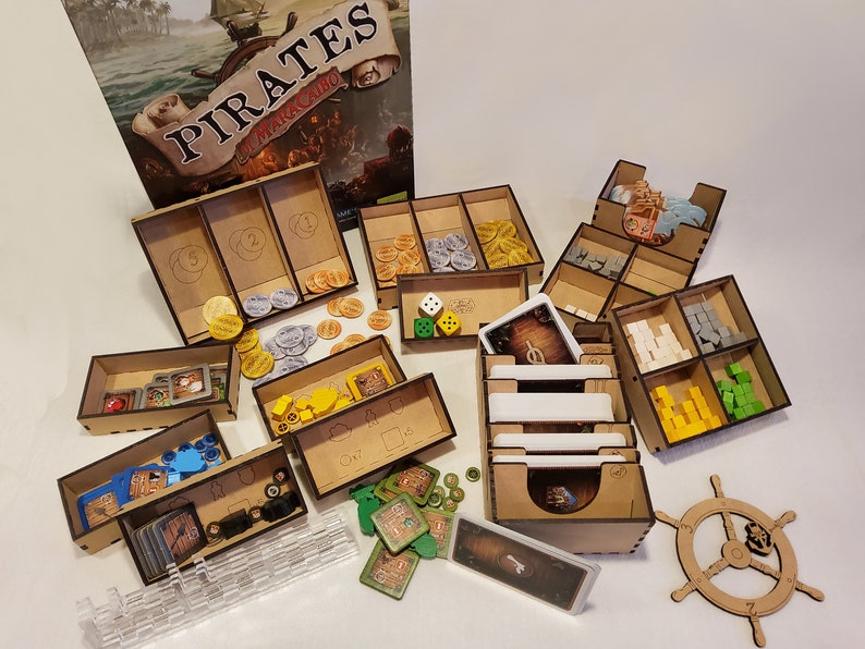 Pirates of Maracaibo Wood Insert Organizer for Board Game - Etsy