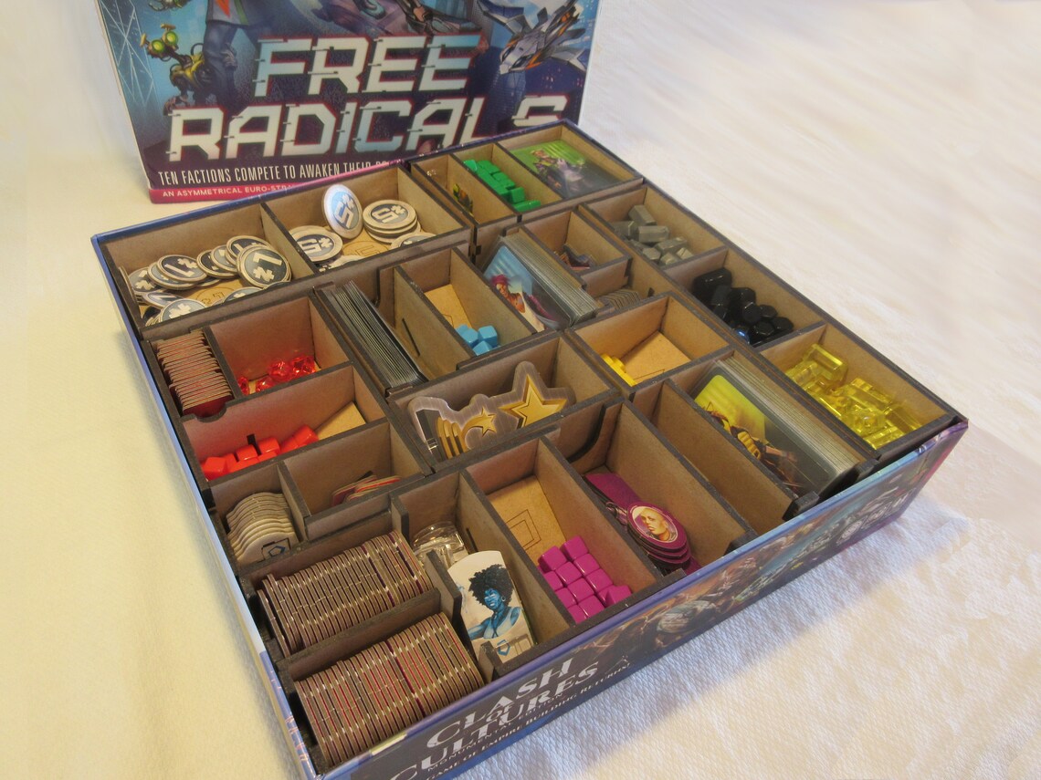 Free Radicals Laser Cut Insert Organizer for Board Game - Etsy