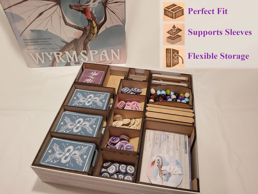 Wyrmspan Wood Insert Organizer for Board Game - Etsy