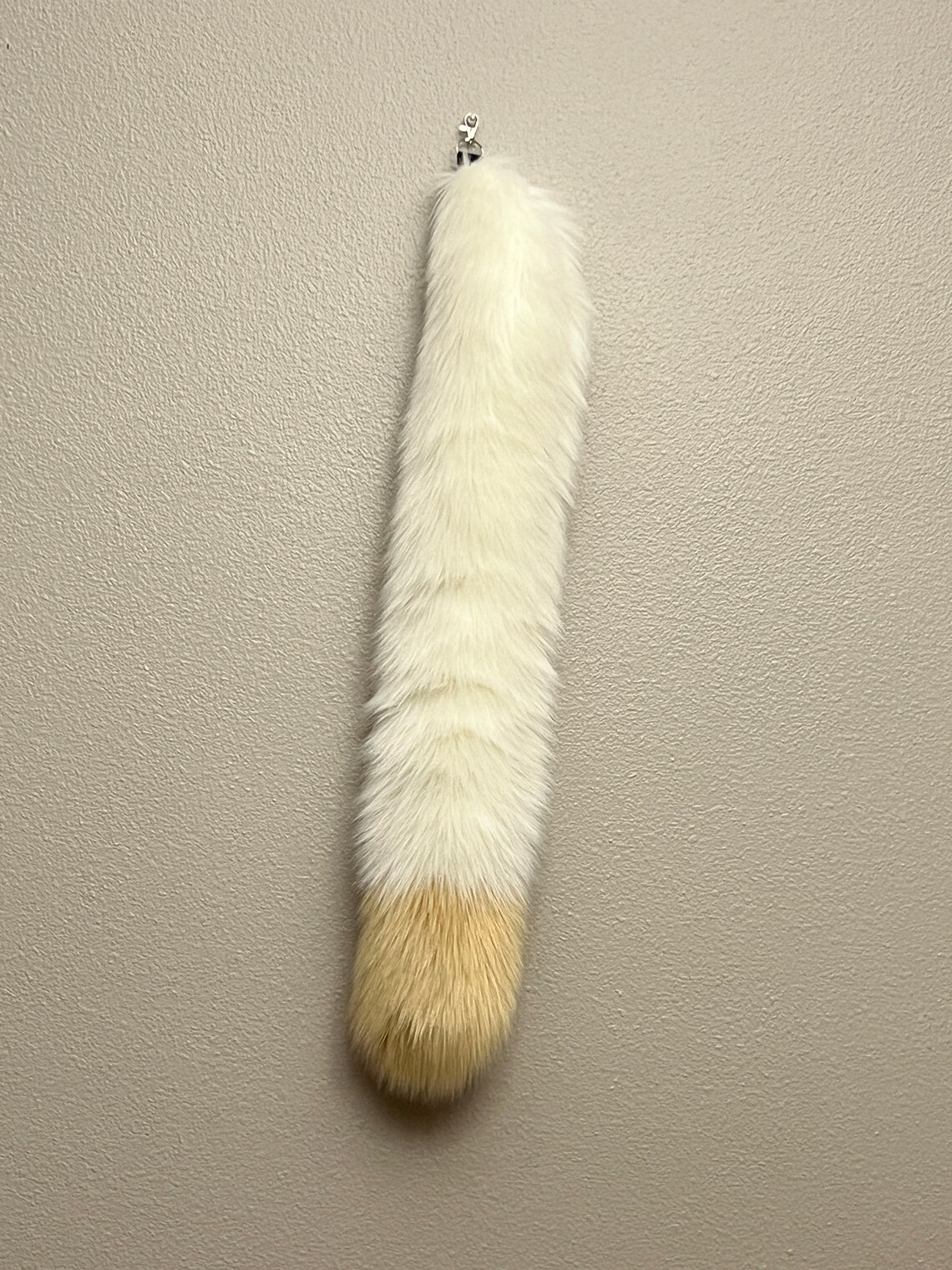 Ivory and Blonde Cat Tail Cosplay Tail Faux Fur Tail - Etsy
