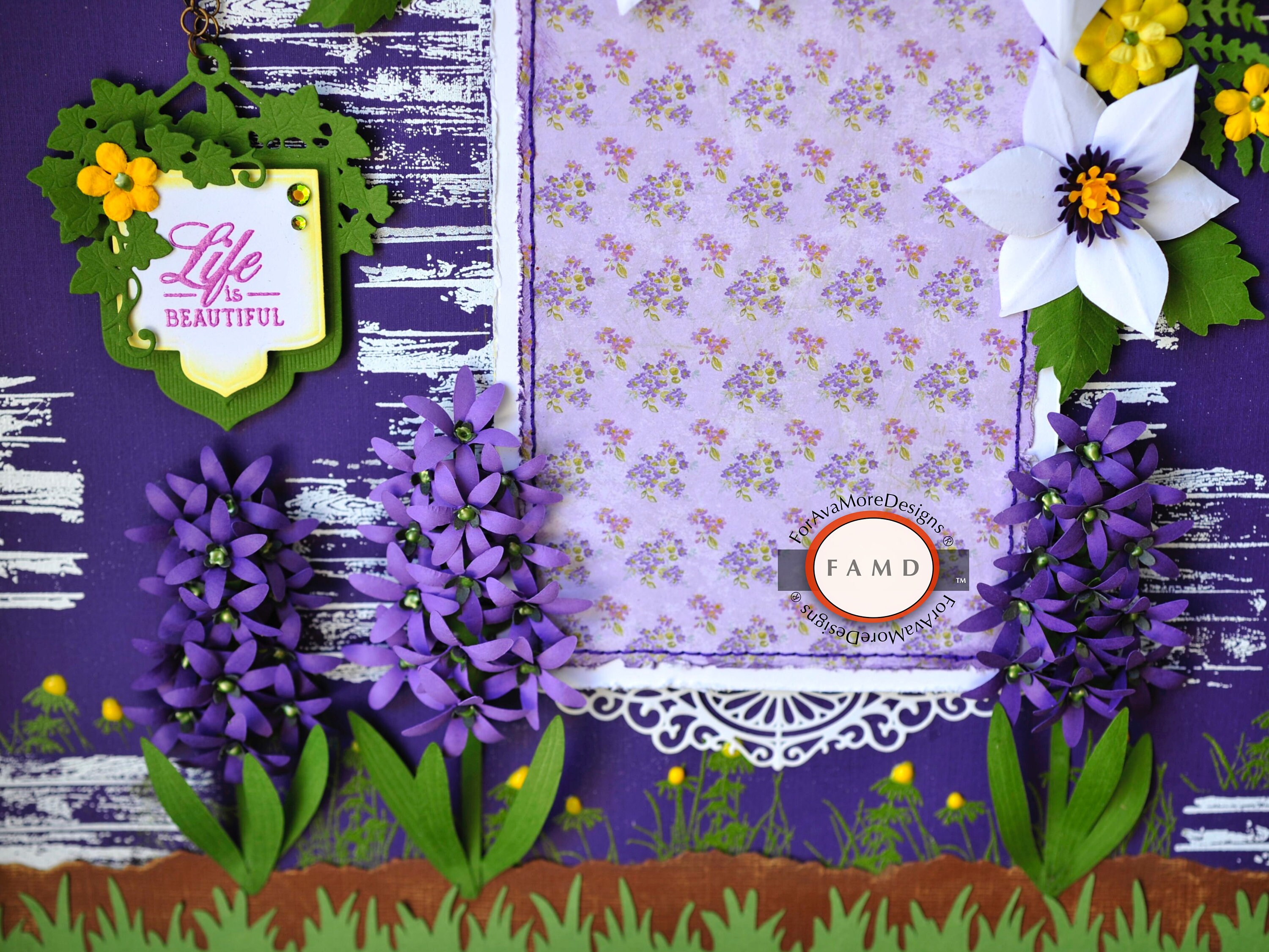 2D 3D Hyacinth Flowers SVG Digital Die Cut Paper Piecing Pattern for ...
