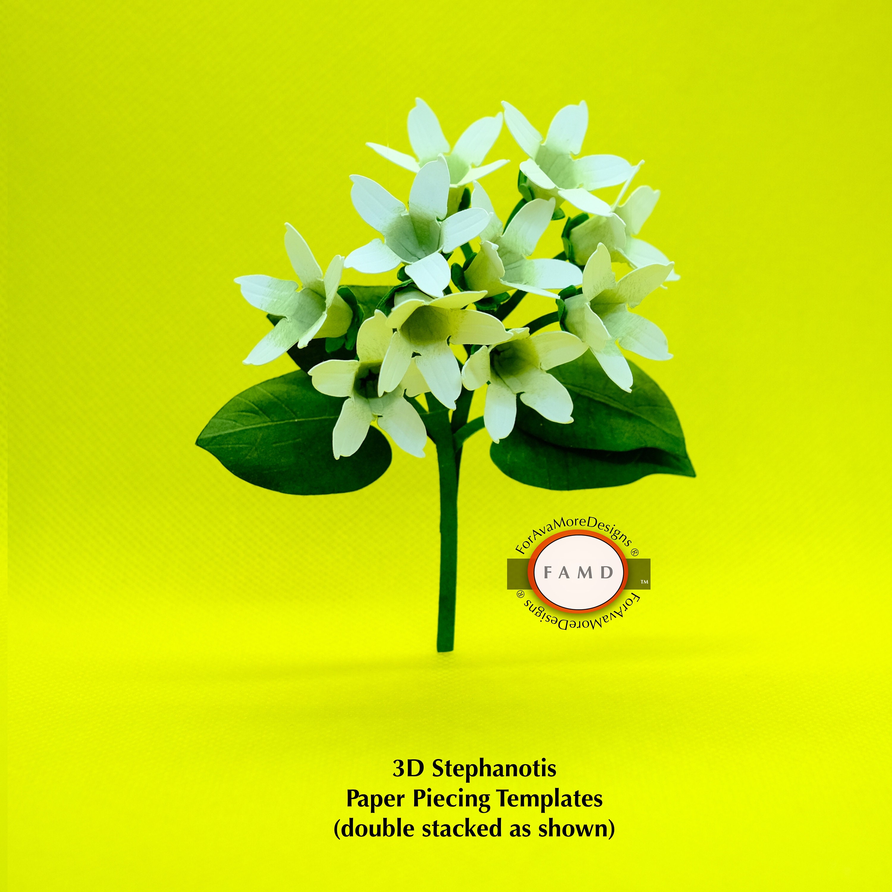 3D Stephanotis Flower Filler SVG Digital Die Cut Paper Piecing | Etsy
