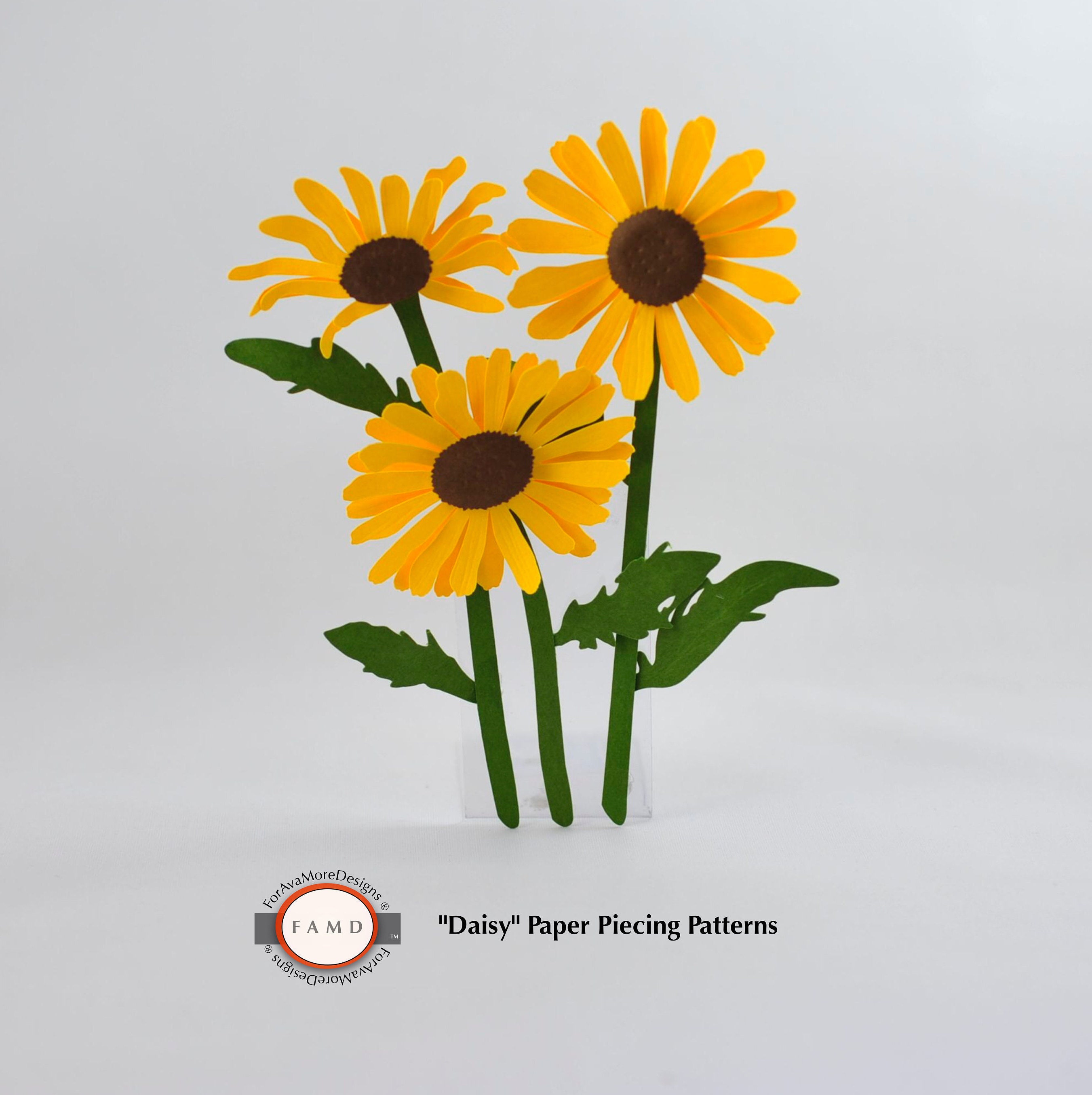 2D Delightful Daisies Flower Daisy SVG Digital Die Cut Paper | Etsy