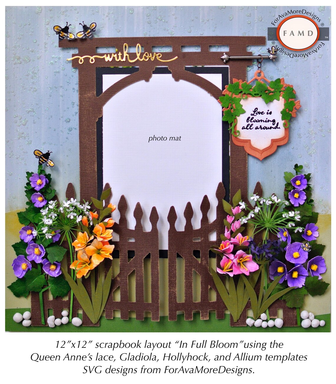 2D/3D Allium Bulb Set SVG Templates for Cricut and Cameo Cutting ...