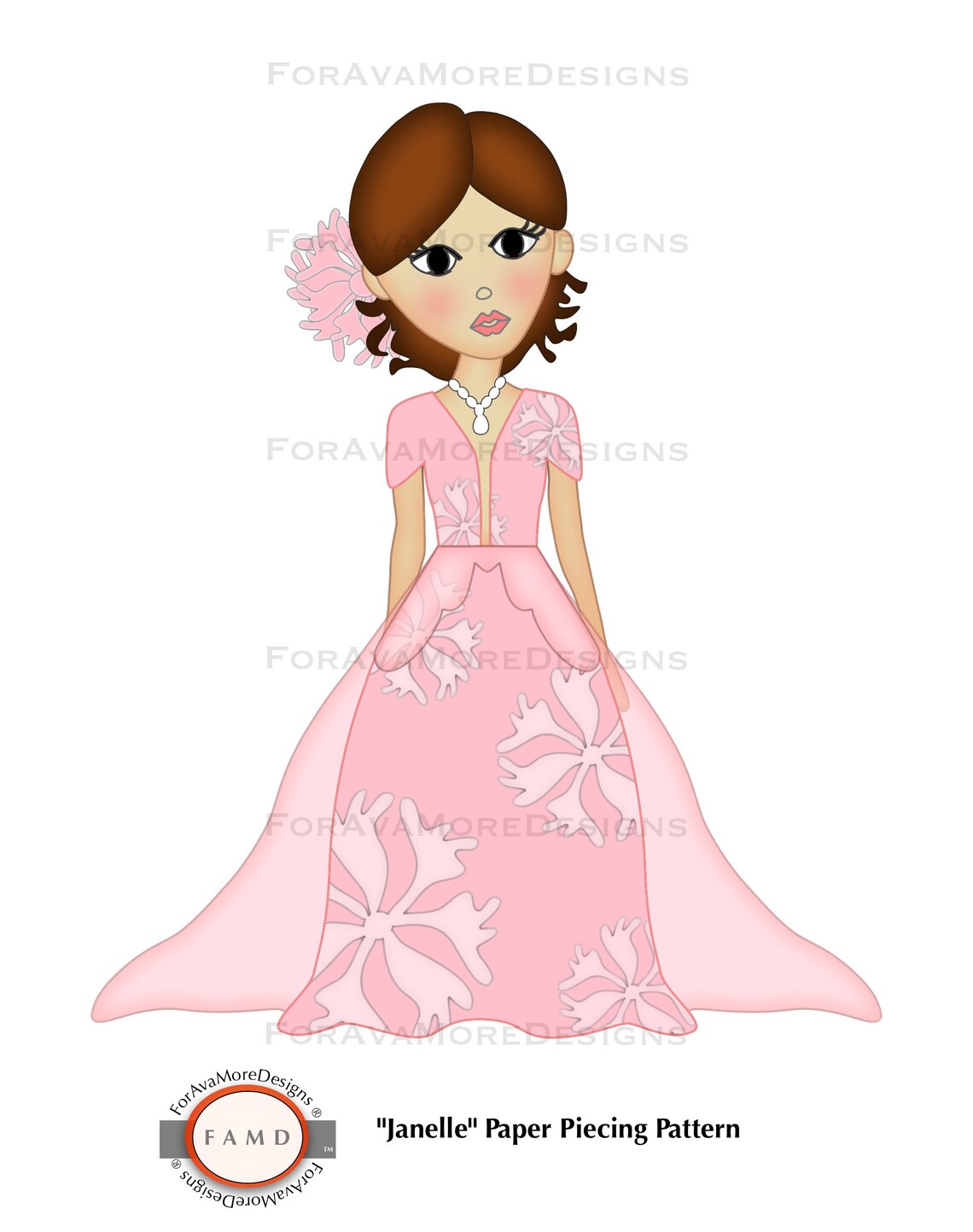 Janelle Wedding Prom Quinceanera Paper Piecing SVG Digital Die - Etsy