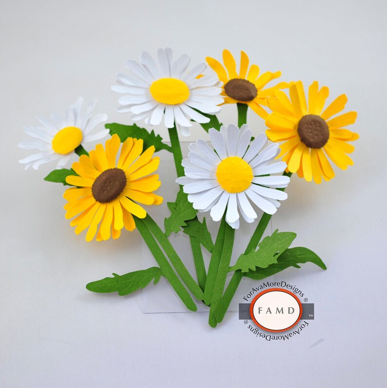 2D Delightful Daisies Flower Daisy SVG Templates for Cricut - Etsy