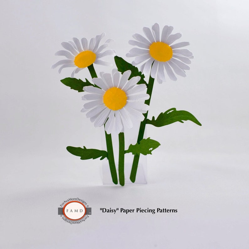 2D Delightful Daisies Flower Daisy SVG Digital Die Cut Paper | Etsy