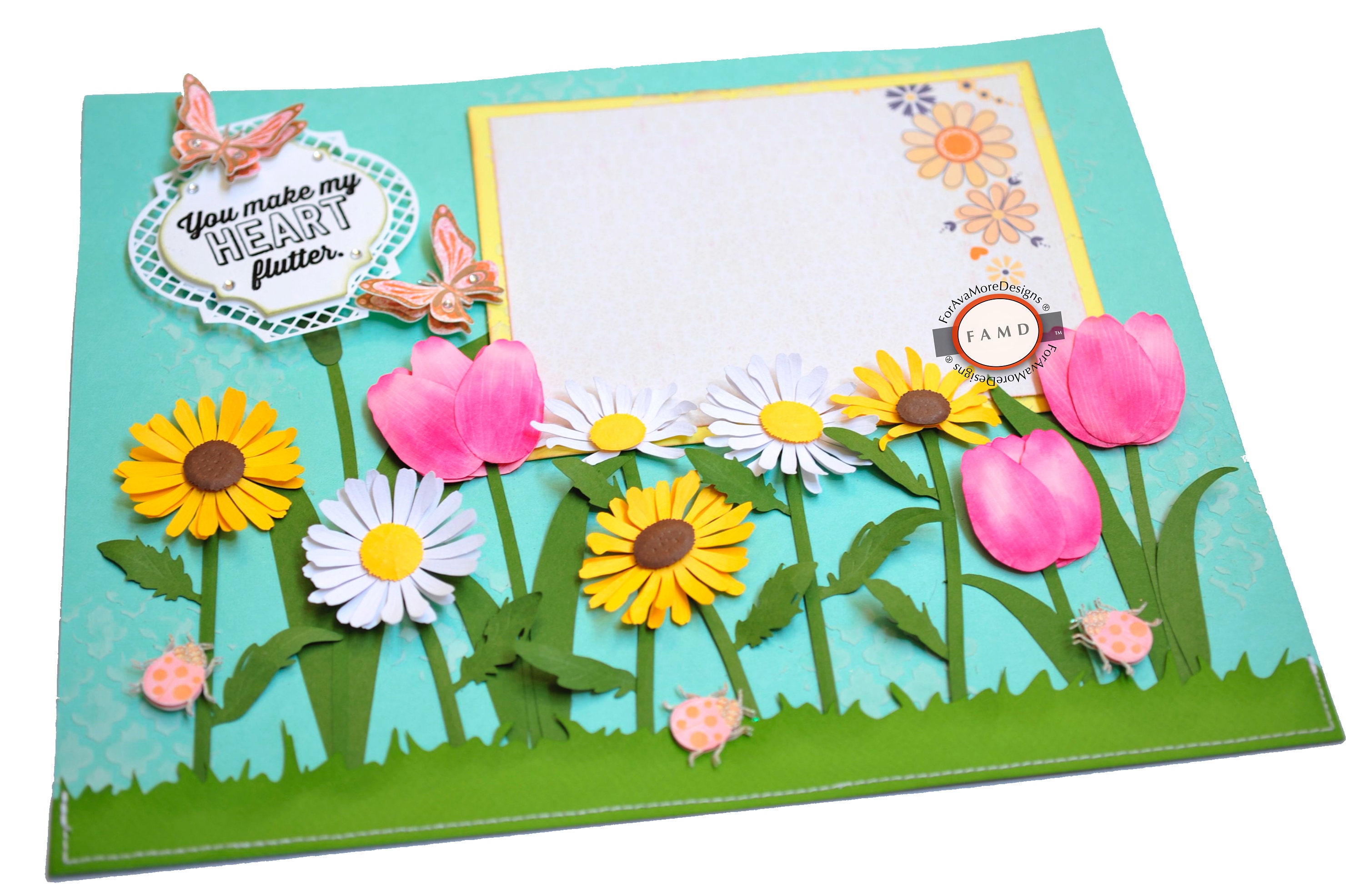 2D Tulip Flower SVG Template for Cricut and Cameo Cutting - Etsy