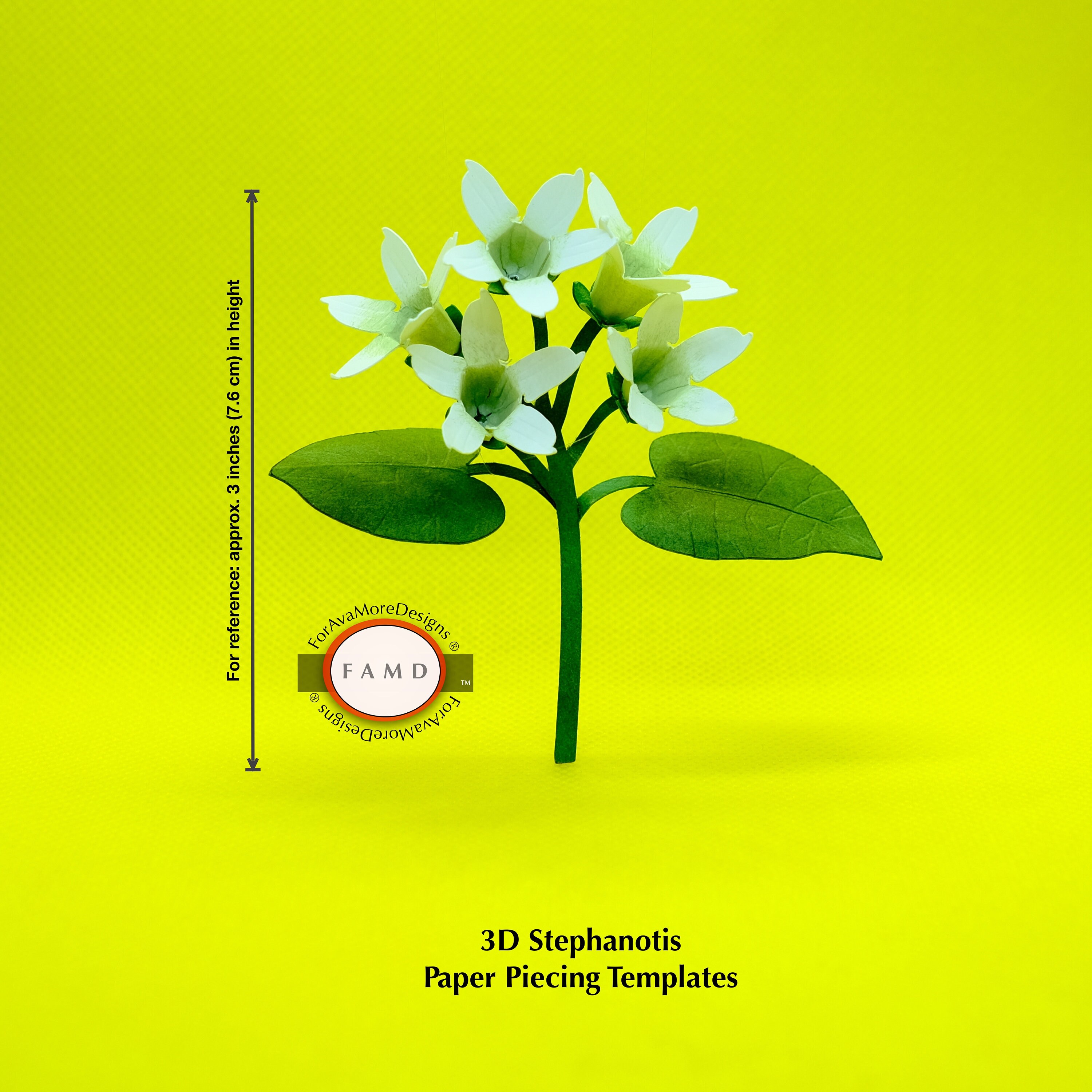 3D Stephanotis Flower Filler SVG Digital Die Cut Paper Piecing - Etsy