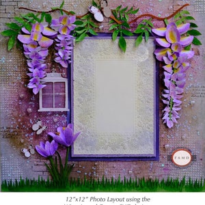 2D 3D Crocus Flower SVG Digital Die Cut Paper Piecing Pattern for Card ...