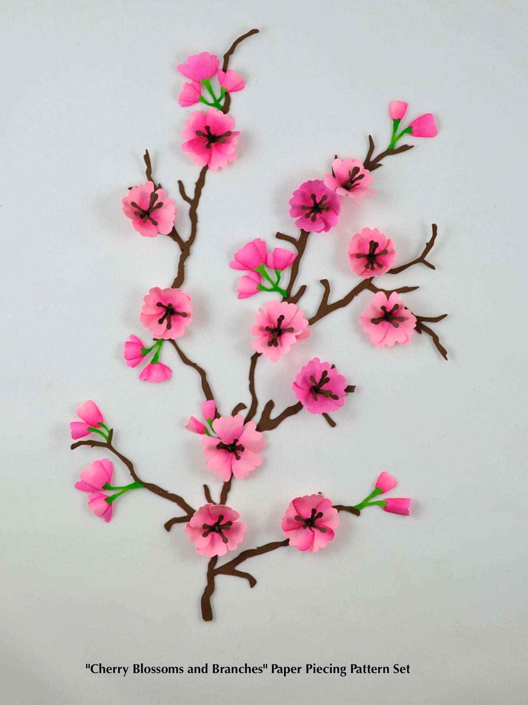 Sakura Wreath Paper Cut for Silhouette Cameo and Cricut Scrapbooking ...