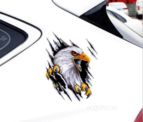 3D Eagle Car Decal Vinyl Car Decal Car Sticker Laptop Stickers | Etsy