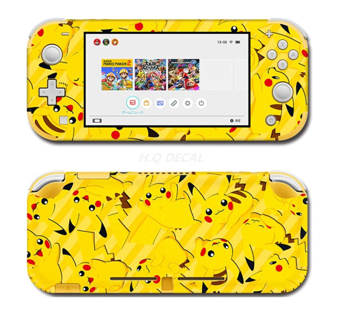 Cute Pokemon Nintendo Switch Lite Skins, Full Wrap Vinyl Skin for ...