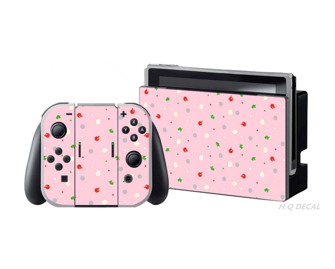 Animal Crossing Nintendo Switch Skin, Pink Nintendo Switch Stickers ...