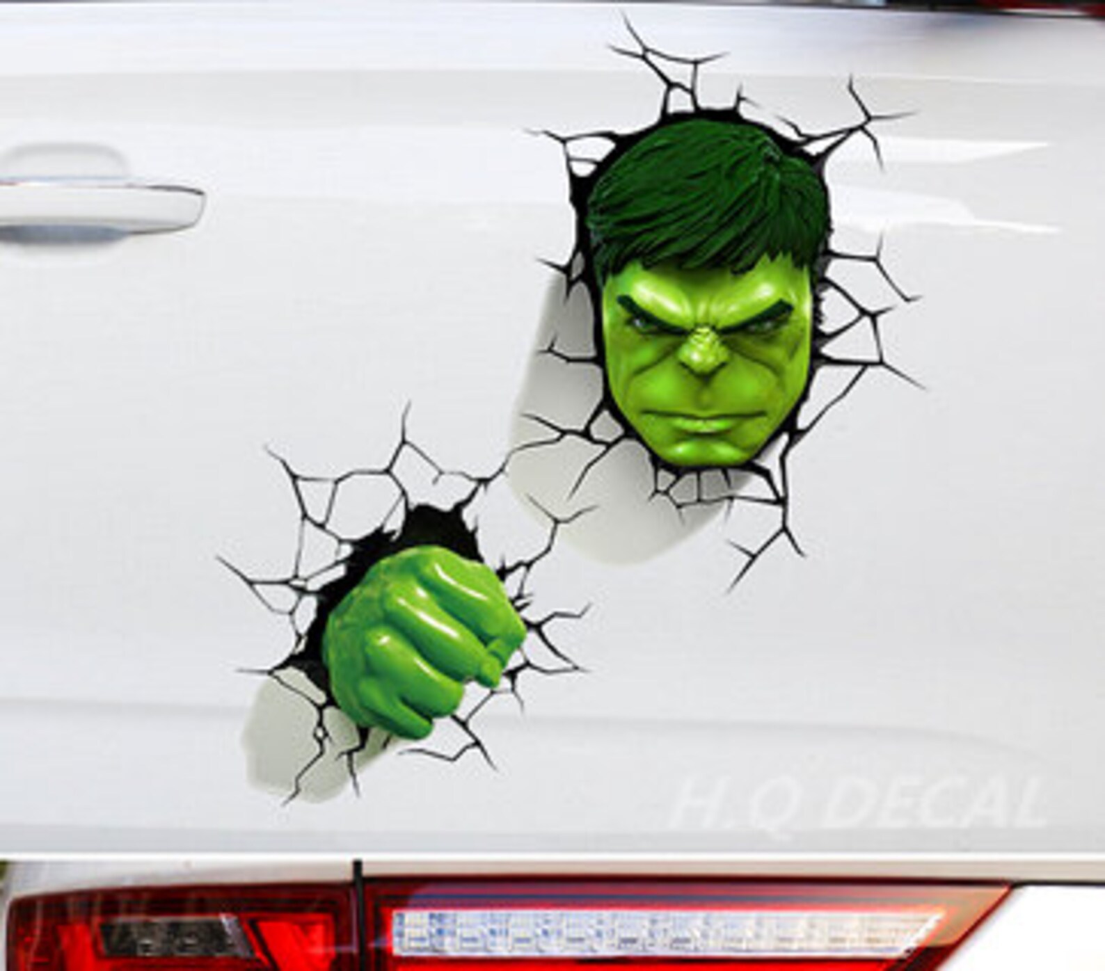 Green Hulk Car Decal Vinyl Car Decal Car Sticker Laptop Stickers Car ...