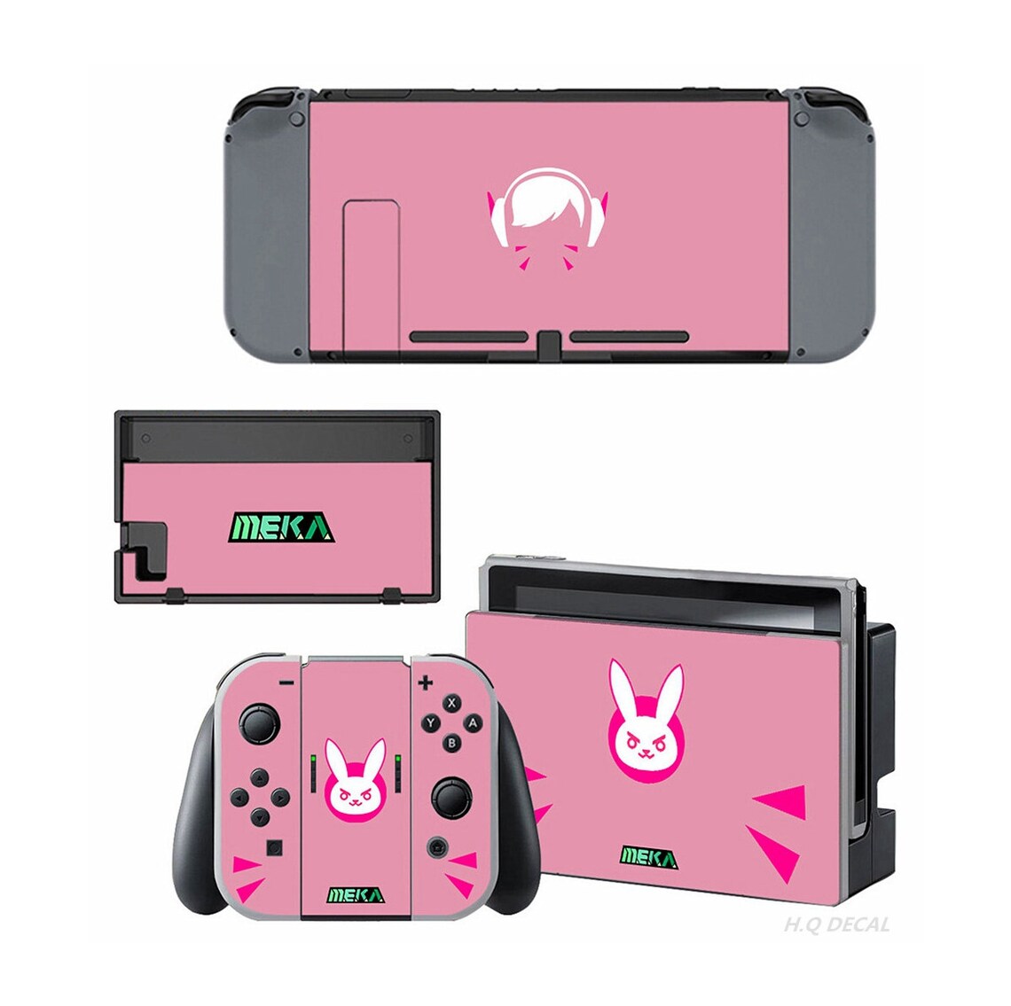 Pink Nintendo Switch Skin, Nintendo Switch Stickers, Nintendo Switch ...