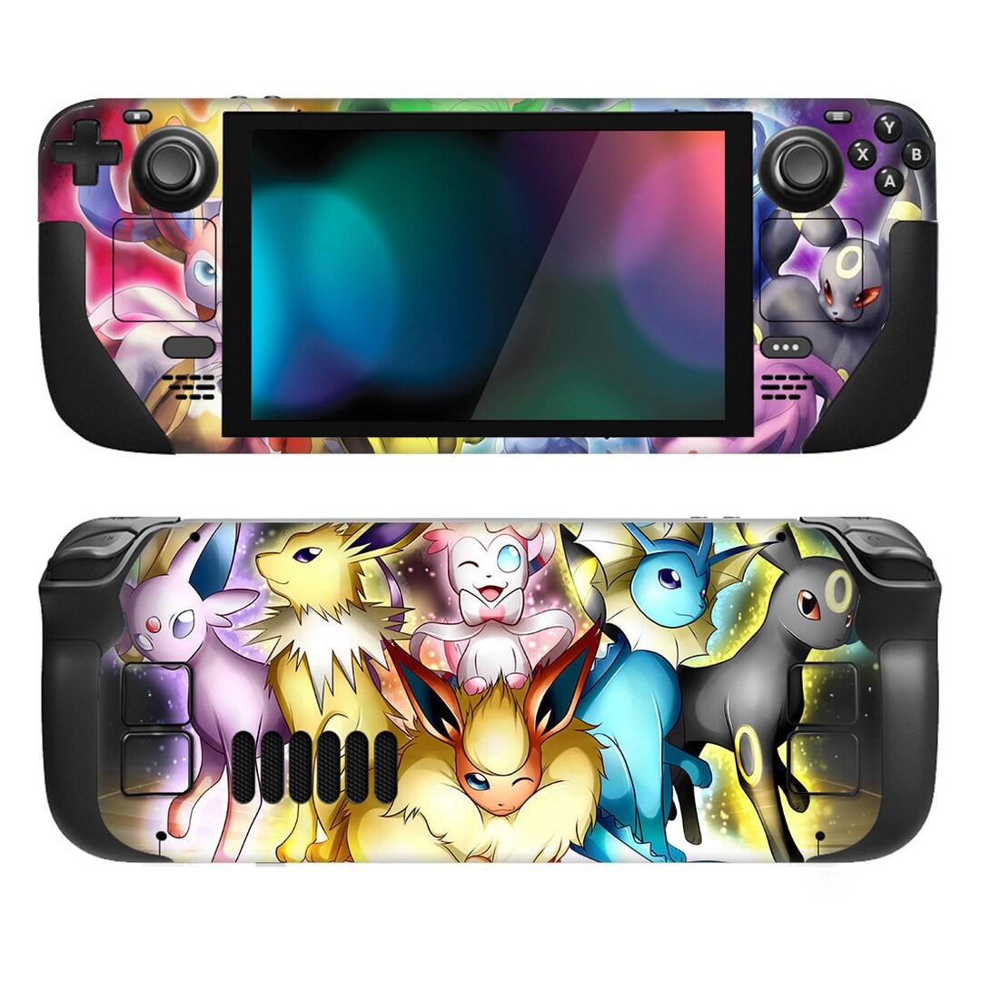 Cute Pokemon Steam Deck Skin, Full Wrap Vinyl Skin for Steam Deck ...