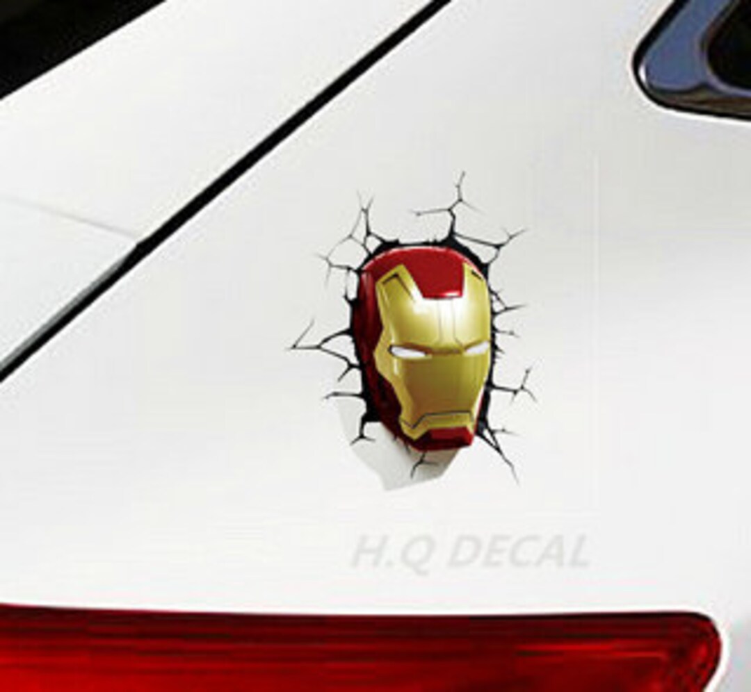 Iron Man Car Decal Vinyl Car Decal Car Sticker Laptop Stickers Car ...