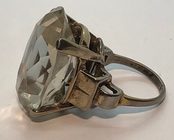 Quartz Sterling Silver Ring, Sterling Silver Large Qu… - Gem