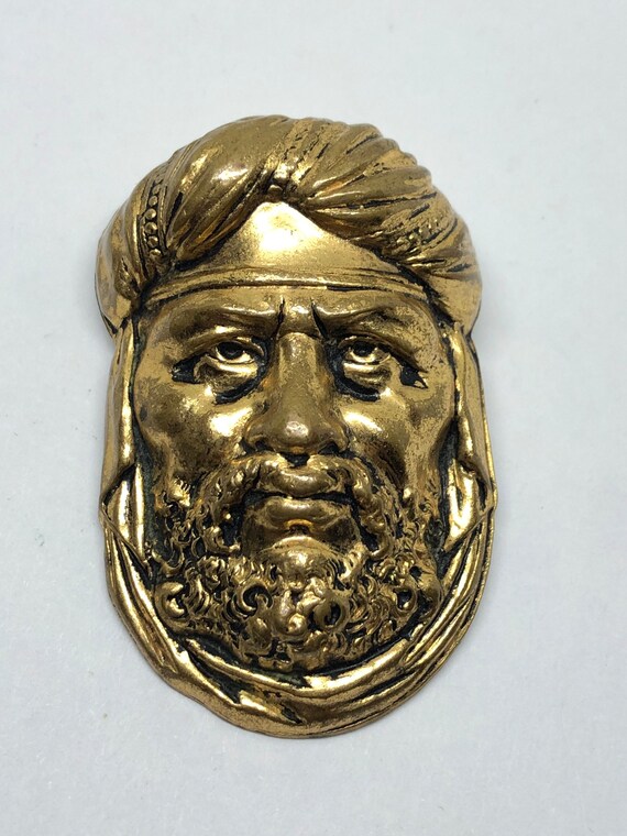 Vintage Joseff of Hollywood Man in A Turban Brooch, S… - Gem