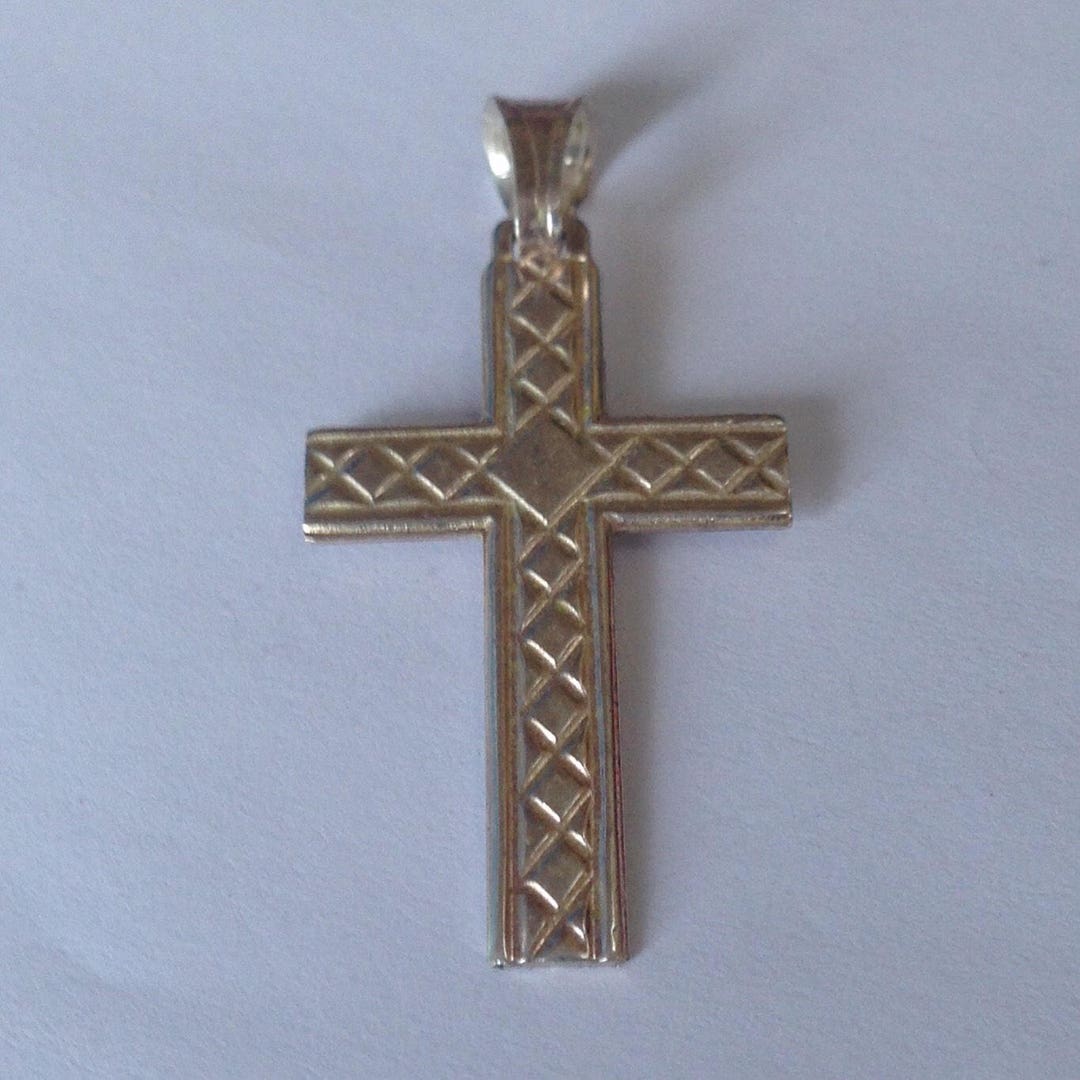 Silver Holy Cross Pendant - Etsy