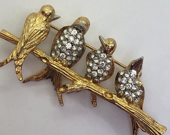 Joan Rivers Bird Brooch - Etsy