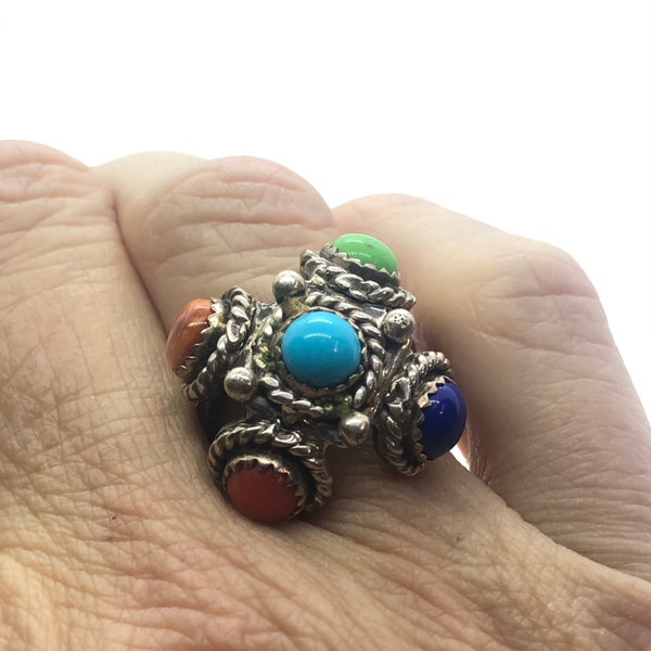 Multi Stone Ring - Etsy