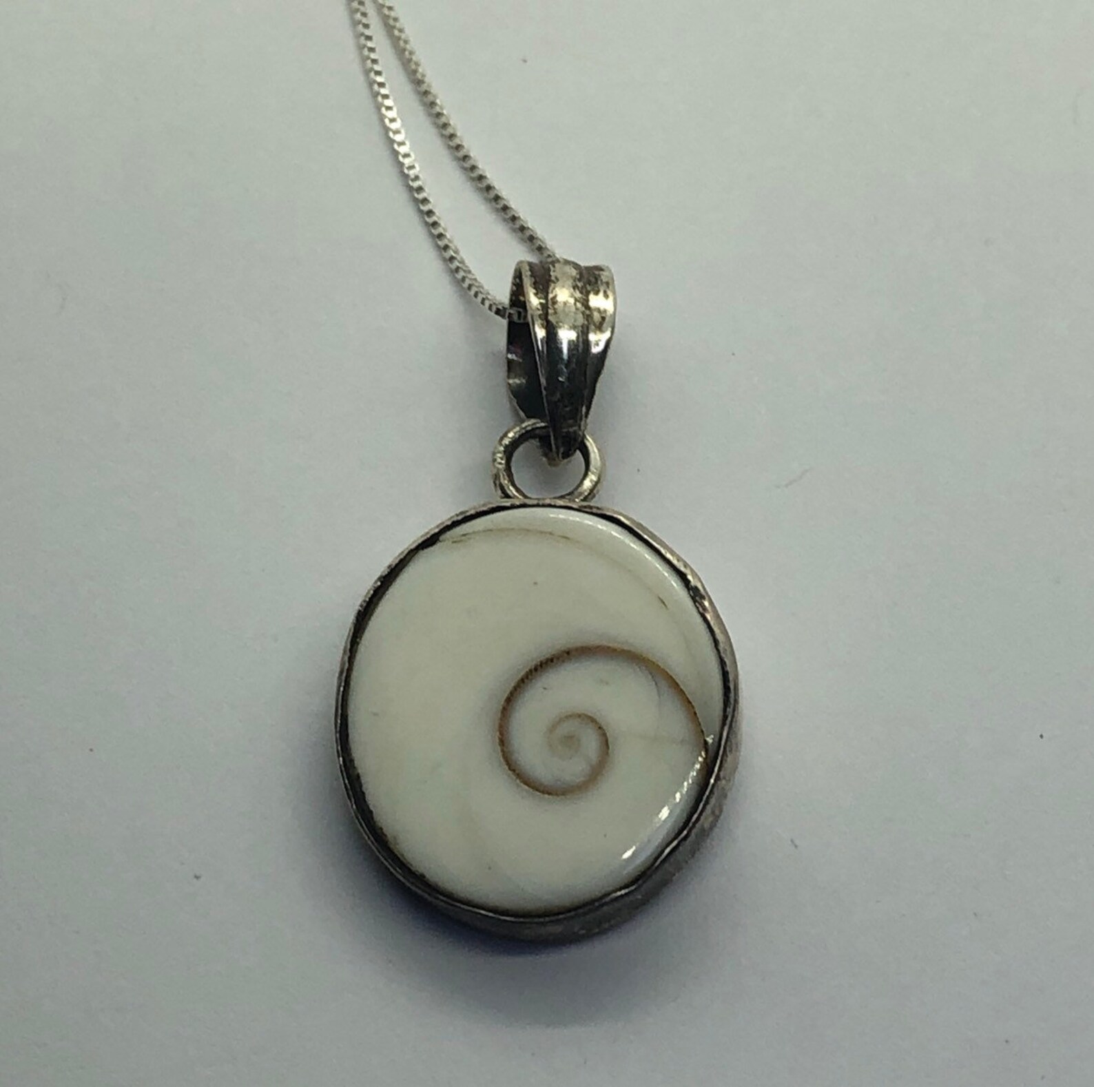 Silver Shell Necklace 20 L - Etsy