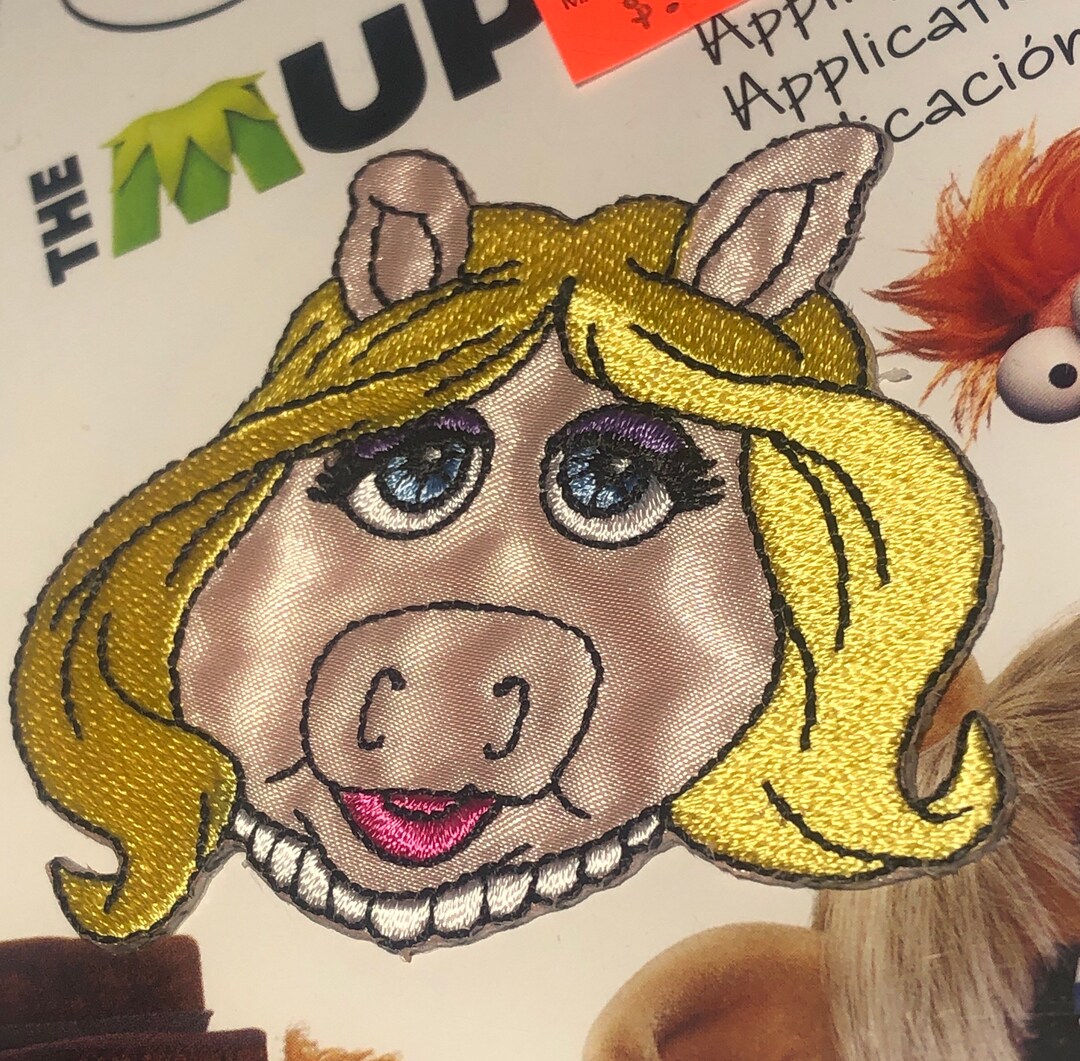 THE MUPPETS Miss Piggy Iron on Appliqué Patch Patches for - Etsy