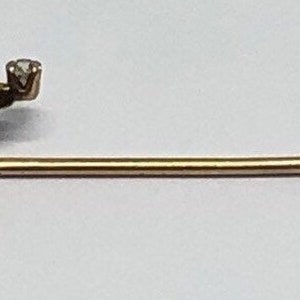 14K Gold Hat Pin Gold Pearl Stick Pin - Etsy