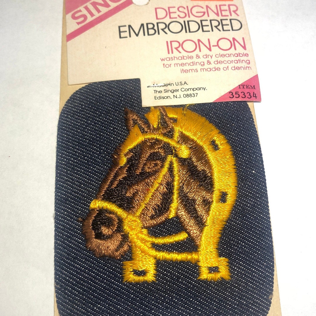 Vintage Horseshoe Patch, Jean Horse Patch, Iron on Patch, Western Style ...