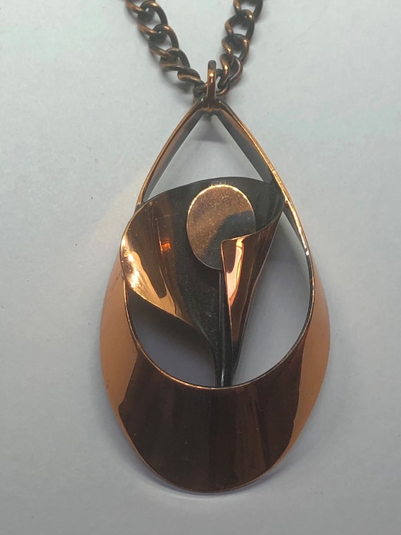 Mid Century Modern Modernist Copper Abstract Statemen… - Gem