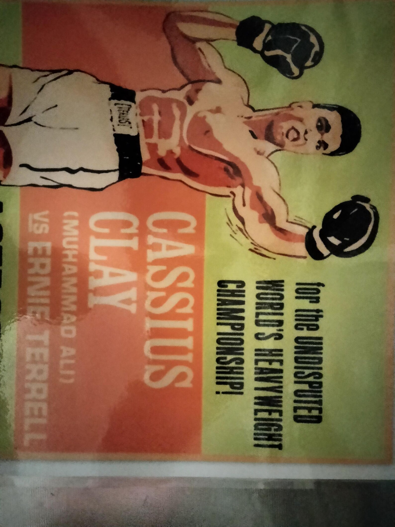 ALI Aka CLAY Vs Terrell Fight Poster Laminated Print - Etsy