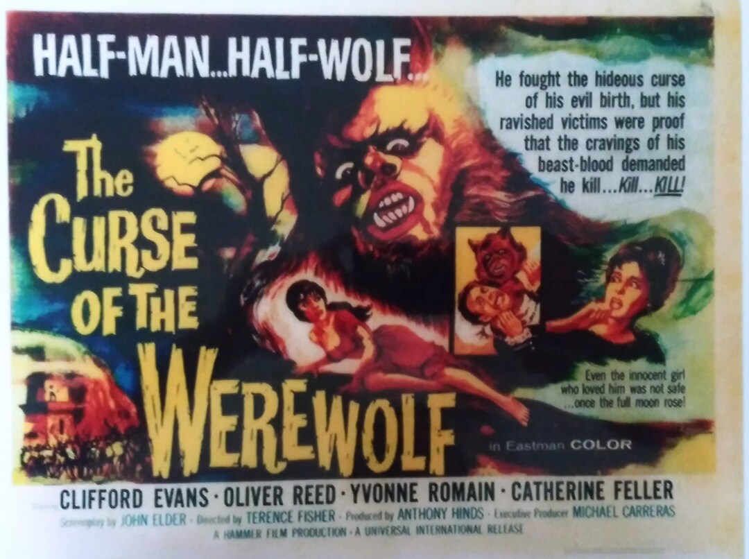 CURSE of the WEREWOLF Poster Laminated Print - Etsy