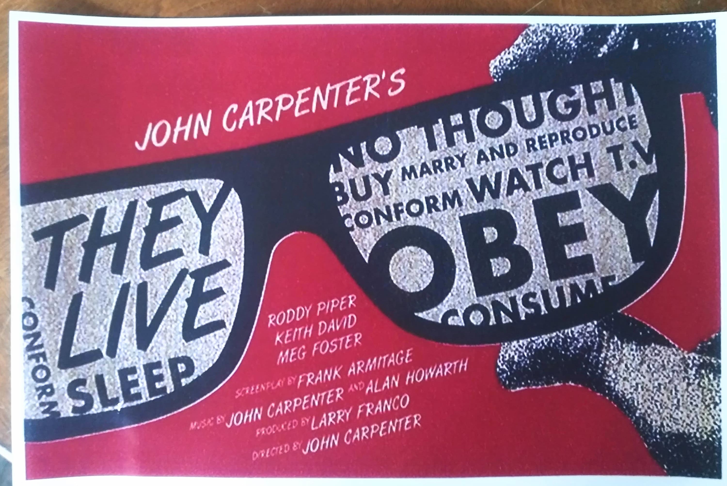 THEY LIVE Movie Poster - Etsy