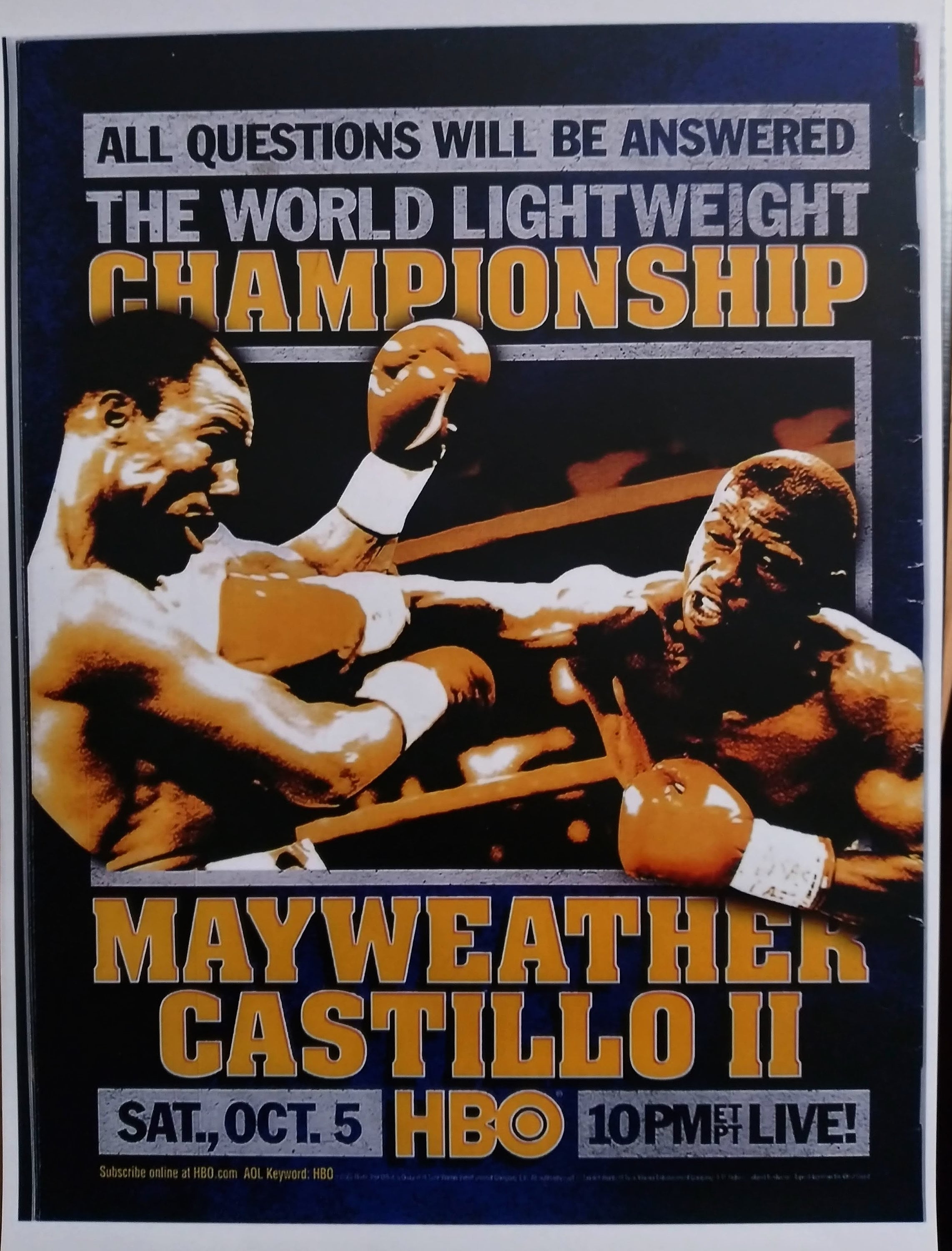 Mayweather Vs Mosley Poster