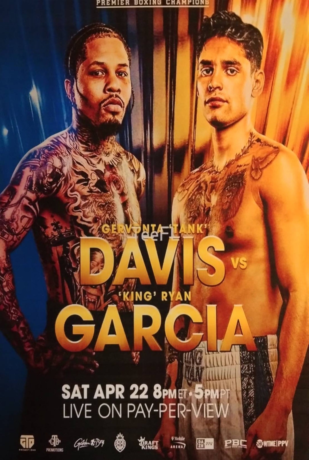 DAVIS Vs GARCIA Fight Poster Laminated Print - Etsy