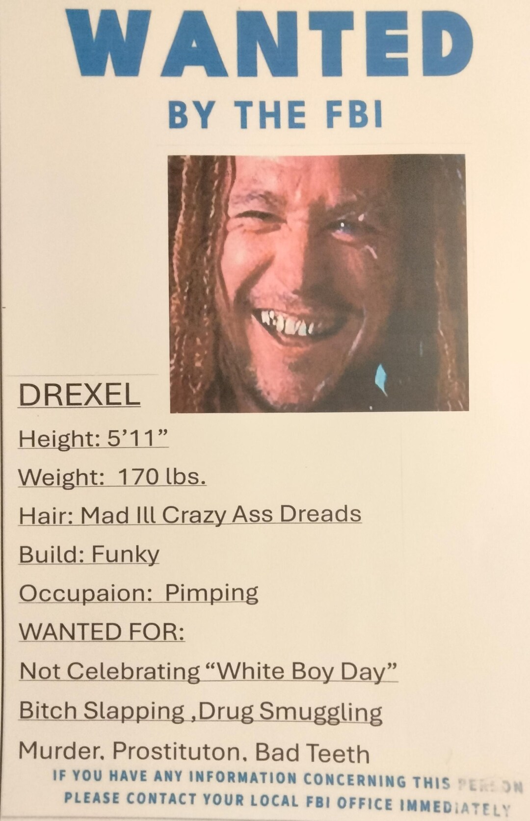 True Romance DREXEL WANTED POSTER Laminated Print - Etsy