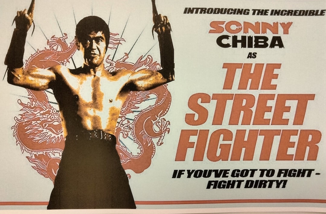 STREET FIGHTER Sonny Chiba Movie Poster Laminated Print - Etsy