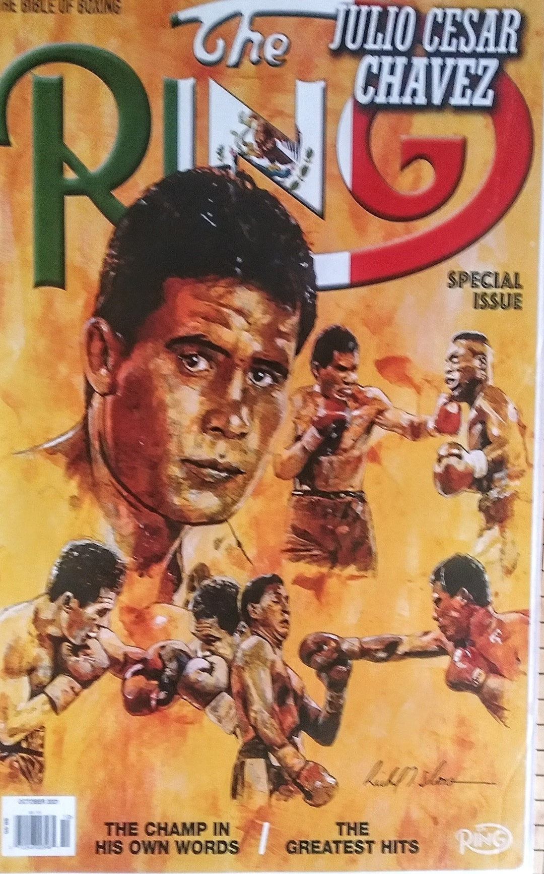CHAVEZ Ring Magazine Cover POSTER Laminated Print - Etsy