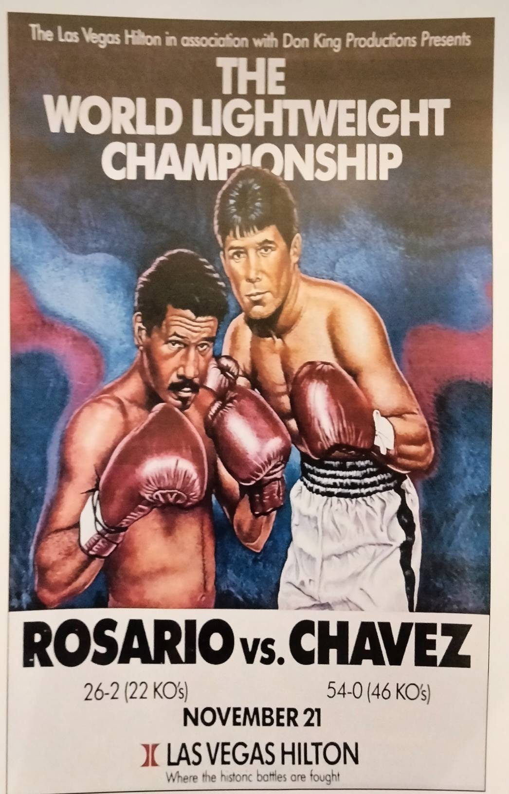ROSARIO Vs CHAVEZ Fight Poster Laminated Print - Etsy