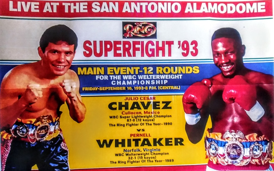 WHITAKER Vs CHAVEZ Fight Poster Laminated Print - Etsy