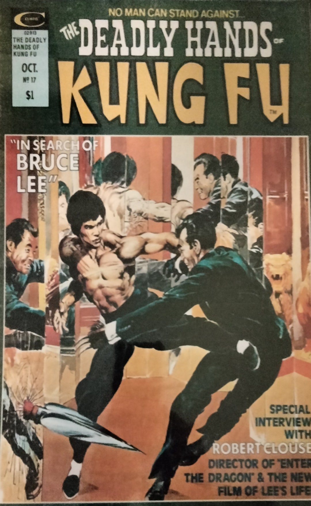 DEADLY Hands of Kung Fu BRUCE LEE by Neal Adams Cover Laminated Print ...