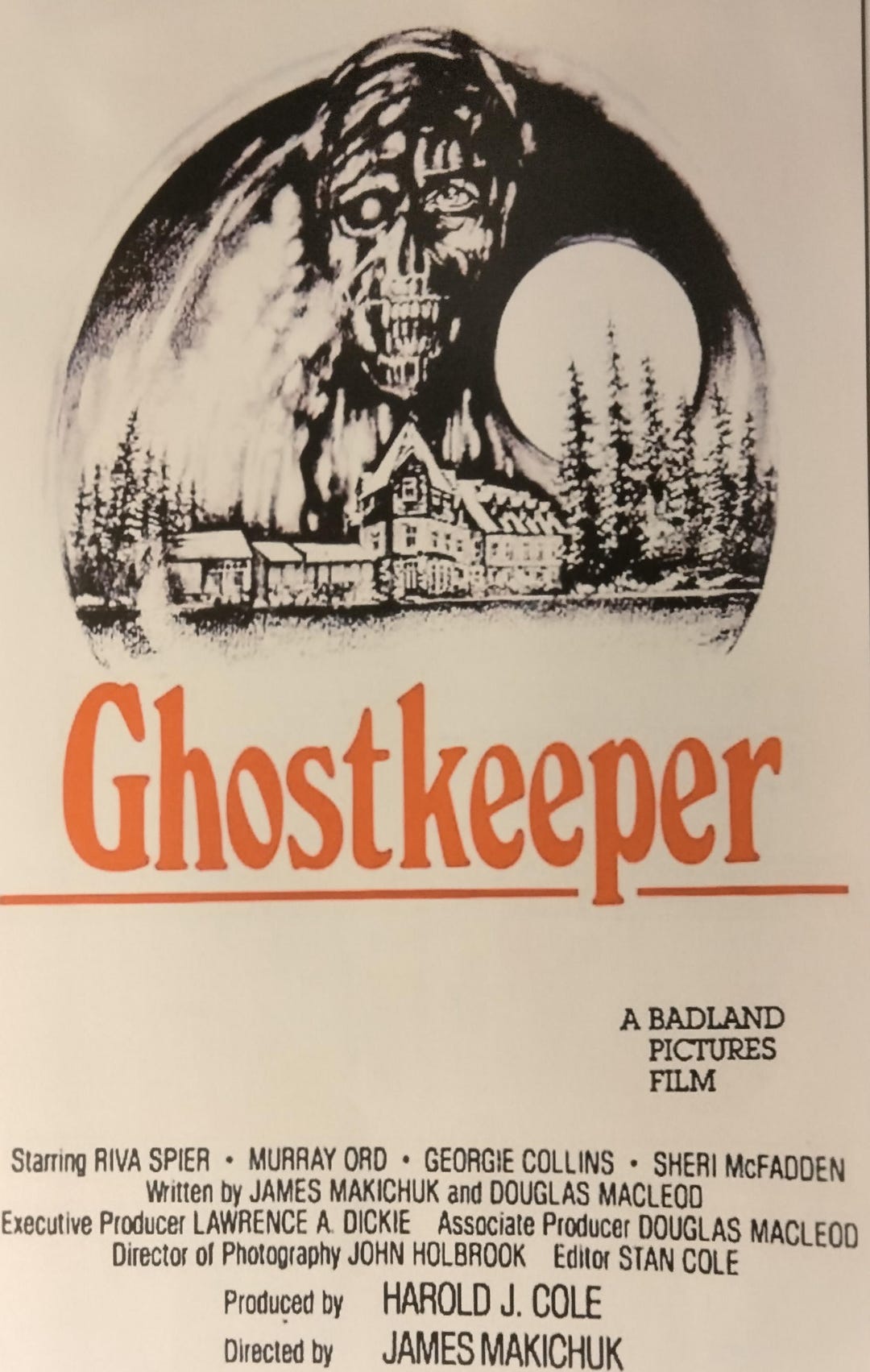 GHOSTKEEPER Movie Poster Laminated Print - Etsy