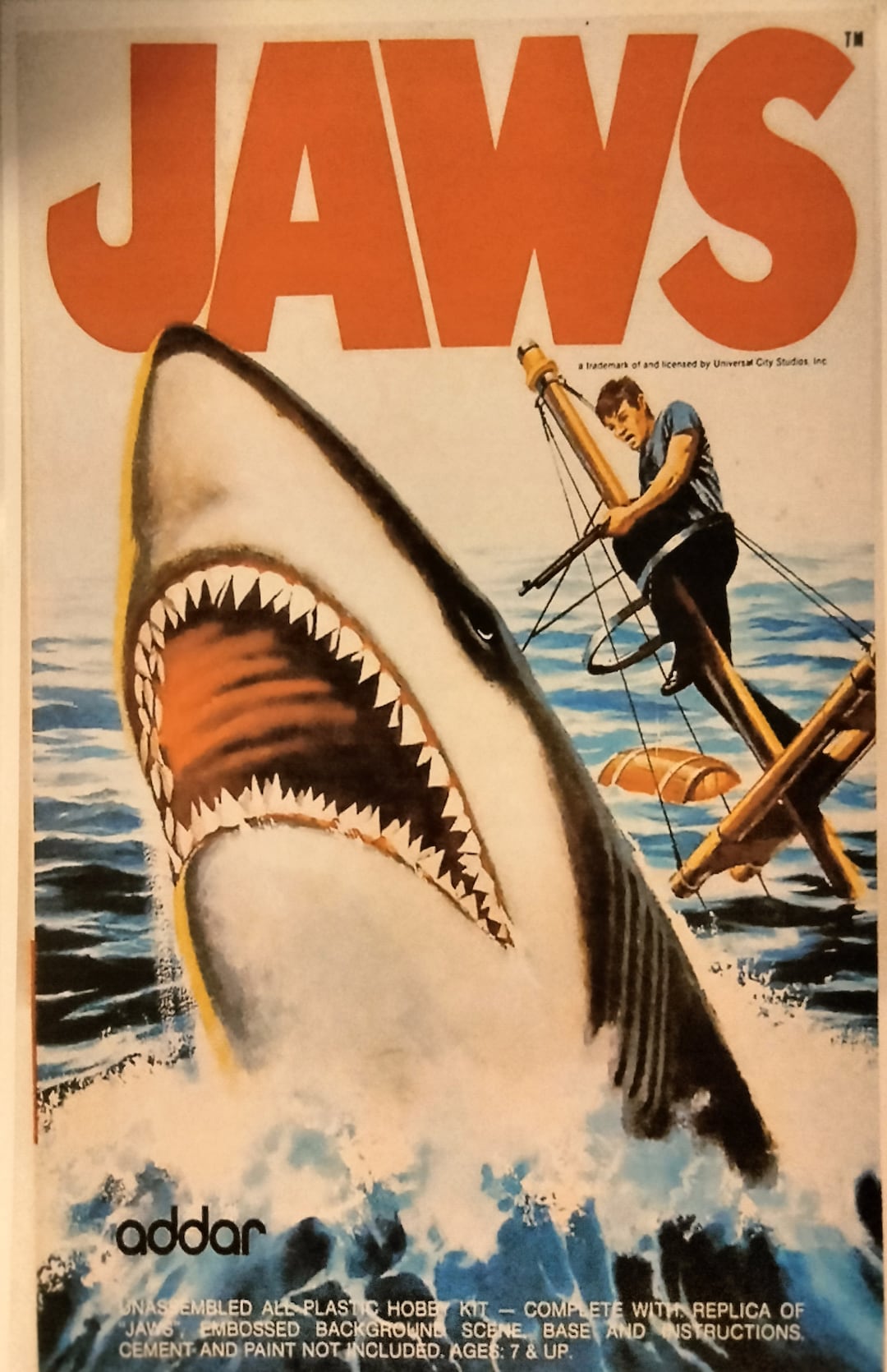 JAWS 1975 Model Kit Box Cover Laminated Print - Etsy