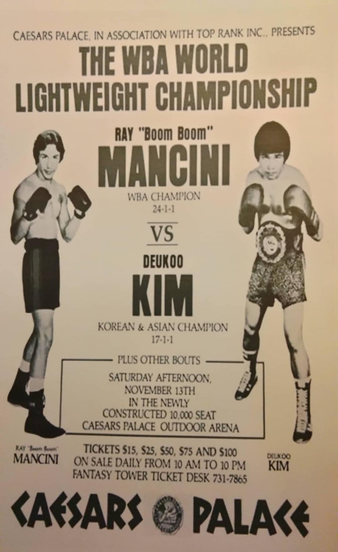 MANCINI Vs KIM Fight Poster Laminated Print - Etsy
